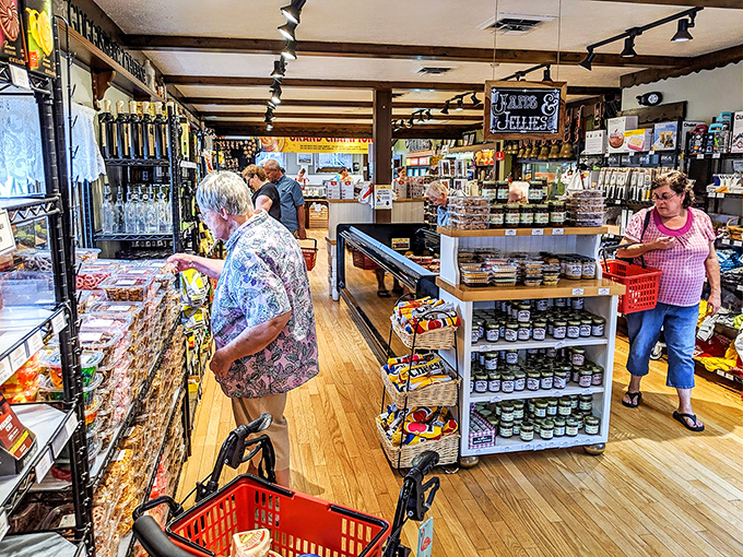 Locals and tourists alike navigate the cheese wonderland with purpose. That basket isn't just for shopping—it's for dreams.