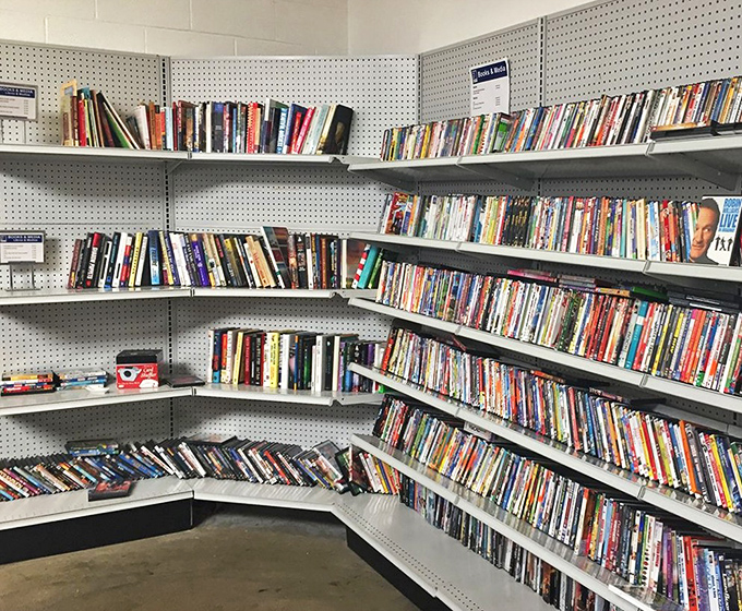 The literary corner&mdash;where dog-eared paperbacks and forgotten bestsellers create a time capsule of stories waiting to be rediscovered for pocket change.