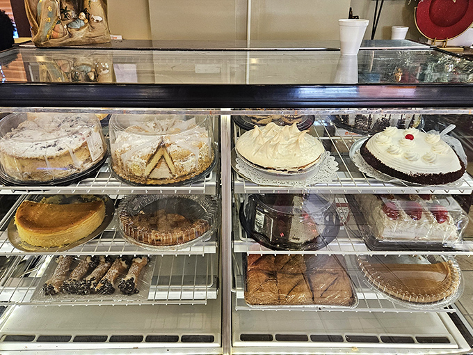 The dessert case &ndash; where willpower goes to die and "I'll just have a bite" becomes the biggest lie you'll tell yourself today.