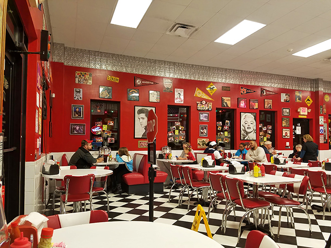 Where strangers become neighbors over plates of comfort food. The red walls aren't just decor&mdash;they're the beating heart of Social Circle's community.