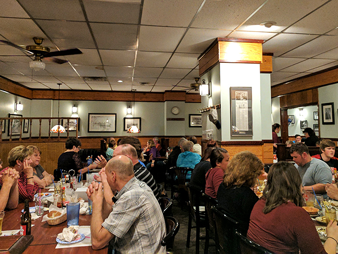 The universal language of contentment: full plates and fuller hearts around every table.