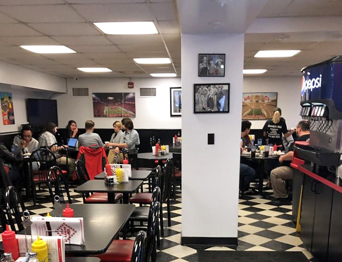 The universal language of contentment: folks enjoying good food without checking their phones.