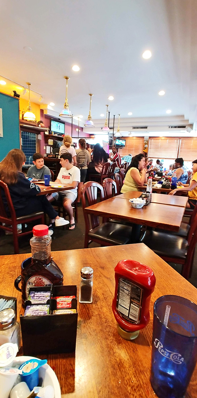 The true measure of a breakfast spot: families making memories over syrup-soaked bites and orange juice negotiations.