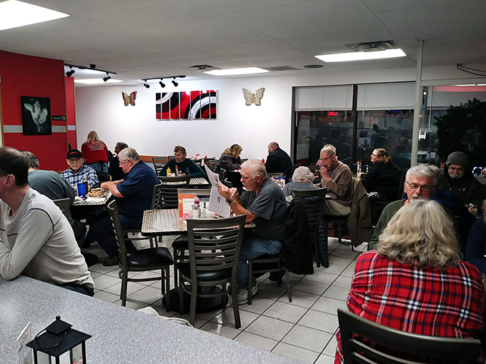 Regulars don't just come for the food&mdash;they come for the community that forms naturally around these tables.