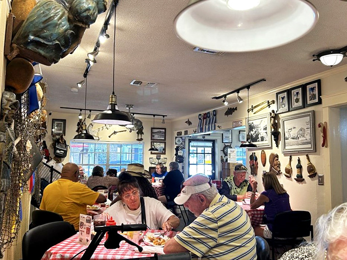 The packed dining room speaks volumes&mdash;these folks didn't drive to Mount Dora for the scenery, they came for seafood salvation.