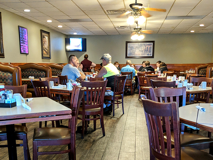 Where Springfield locals gather to solve the world's problems over coffee and pie. The real town hall of any community.