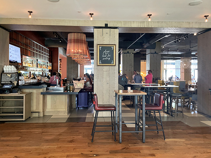 Where conversations flow as smoothly as the cocktails, in a space designed for lingering over that "just one more bite" moment.