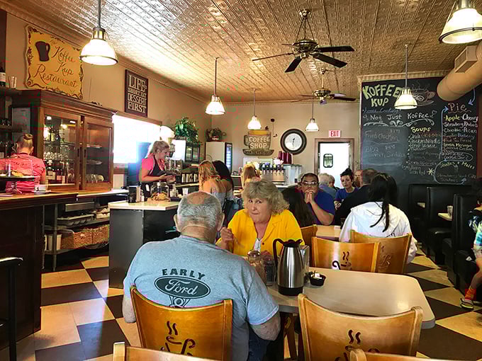 The true measure of any great diner? The regulars who've claimed their spots and the conversations that flow as freely as the coffee.