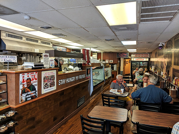 Where conversations happen, memories are made, and nobody rushes you through your sandwich&mdash;the dining area is democracy in action.
