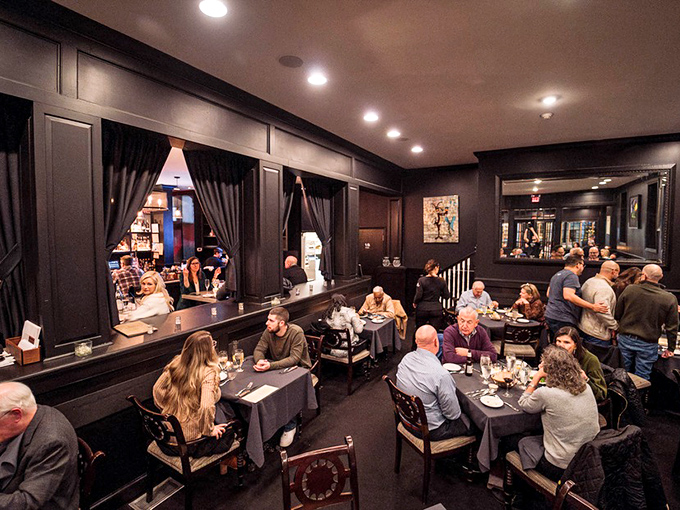 The dining room hums with the universal language of good food and conversation&mdash;the soundtrack to memorable evenings everywhere.