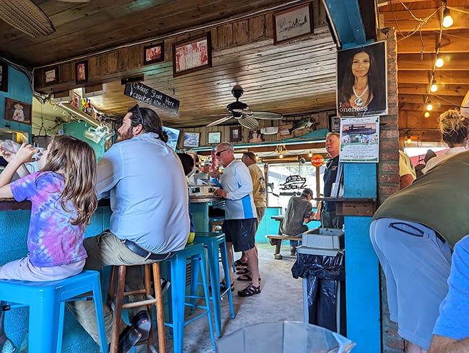 The counter seating puts you front-row at the burger theater, where locals and tourists find common ground in culinary bliss. 