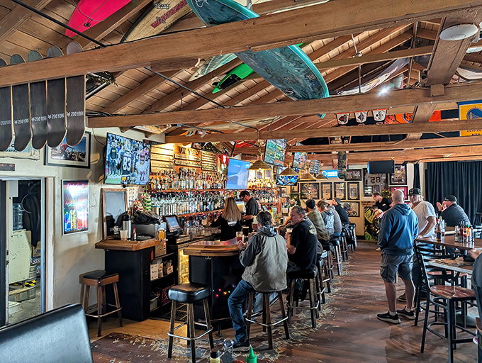 The bar at high tide &ndash; where locals and tourists alike wash ashore for cold drinks and hot gossip about the day's best waves.