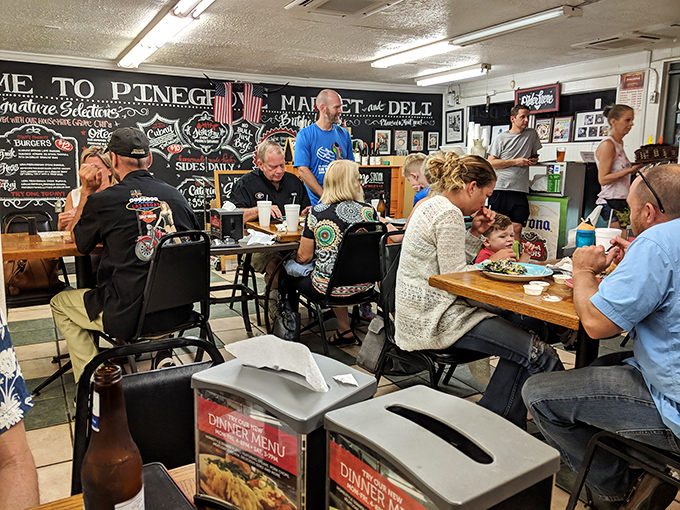 The true measure of a local gem: tables filled with people who look like they've been coming here for years. That's not loyalty—that's wisdom.