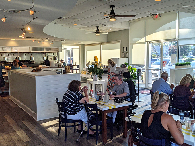 Where seafood stories are shared and memories made&mdash;notice how nobody's looking at their phones when there's ocean bounty on the table.