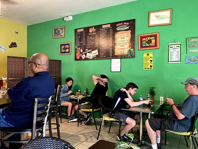 Not just diners&mdash;these are people having religious experiences with food. Notice how nobody's looking at their phones? That's the power of proper Jamaican cuisine.