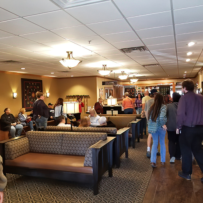 Happy diners discovering why some restaurants become legendary through word of mouth alone.