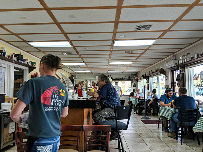 Where locals gather to solve the world's problems over coffee and eggs. The real Florida summit meetings happen right here.