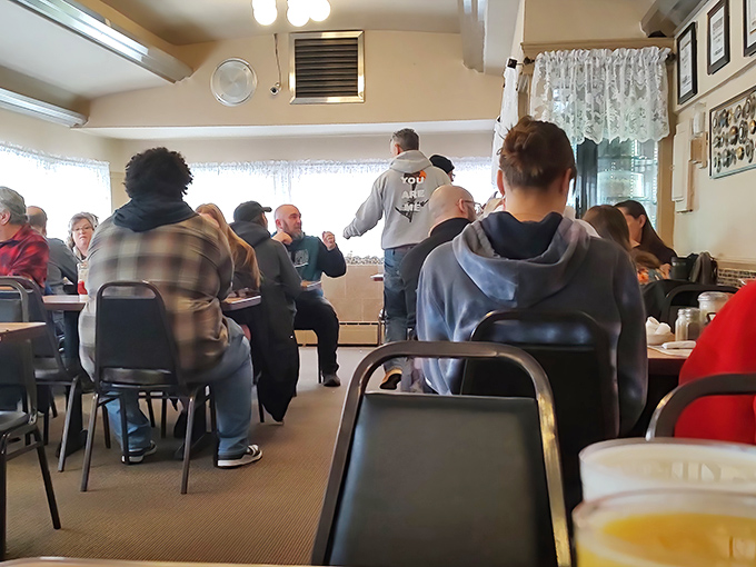 Weekend mornings at D's &ndash; where strangers become neighbors and everyone shares in the universal religion of good breakfast.