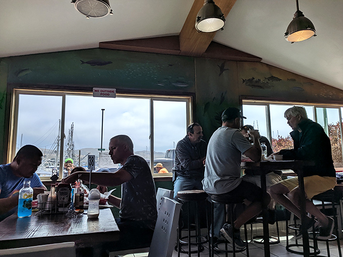 Where seafood lovers gather to engage in the ancient ritual of "I can't believe how good this is" head nodding.