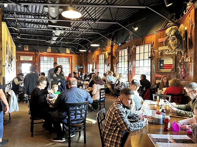Weekend mornings bring a cross-section of humanity united by one common goal: getting their hands on those legendary breakfast platters.
