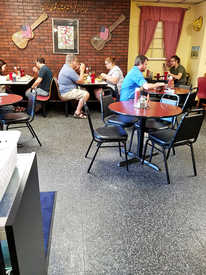 The rhythm of Nashville breakfast service - where regulars become family and servers remember how you like your eggs.