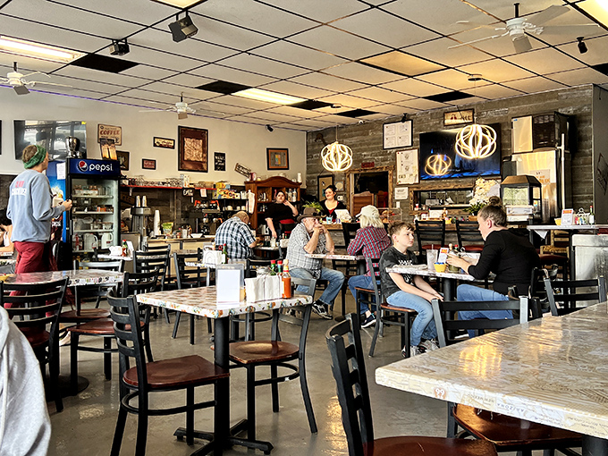 Where locals gather to solve world problems over eggs and coffee. The breakfast club that doesn't require detention to join.