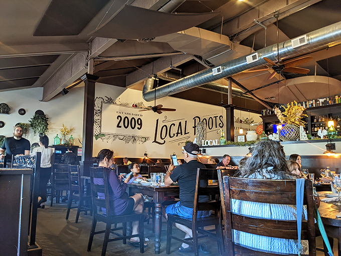 Even on a random weekday, the dining room buzzes with the energy of people who've made the right restaurant choice today.