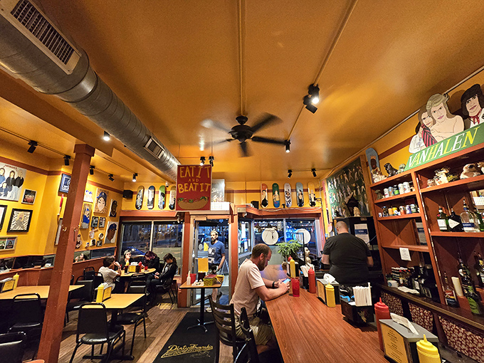 Where strangers become friends and friends become family, all united by the universal language of creative hot dog appreciation.