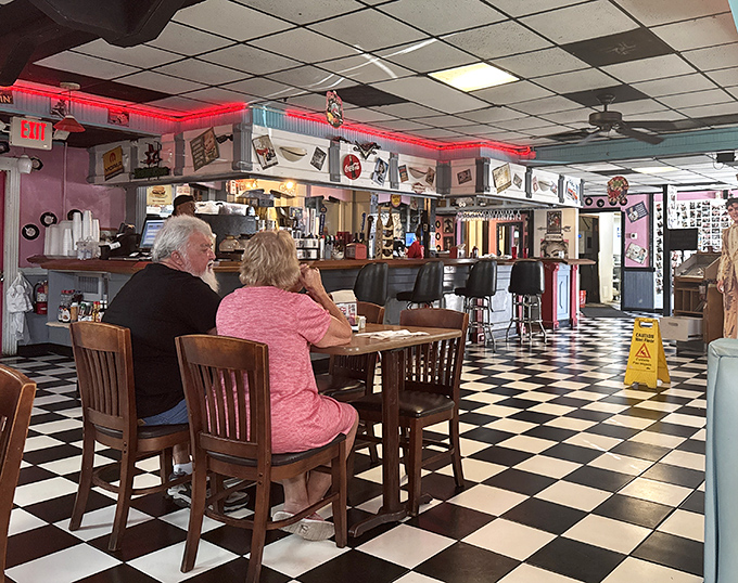 Regulars know the best stories aren't on the walls but shared across these tables, where coffee refills come with a side of community that's increasingly rare.