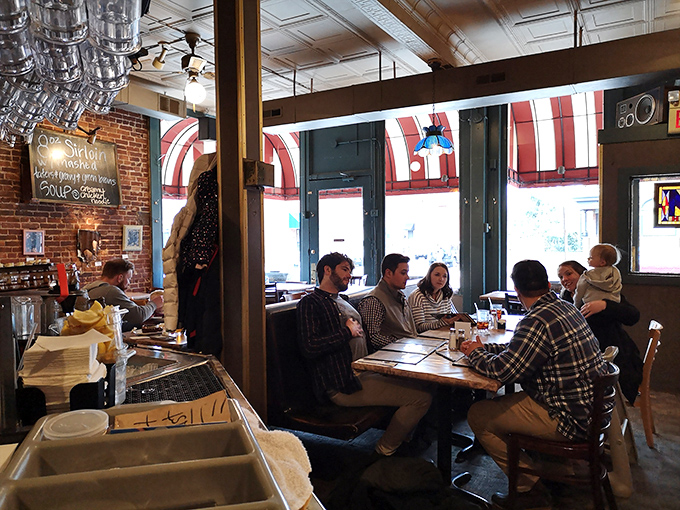 Where families and friends gather to share not just meals, but moments. Notice nobody's looking at their phones&mdash;the food demands full attention.