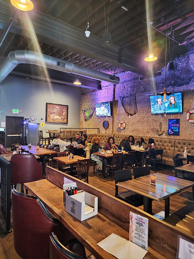 The true measure of a great restaurant: happy diners lost in conversation, surrounded by good food and better company.