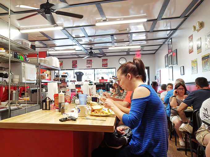 Where strangers become neighbors over eggs and coffee. In a world of digital connections, Sweet's offers the increasingly rare joy of analog conversation.