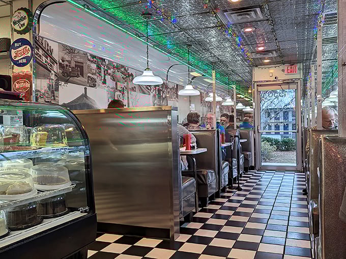 Every booth tells a story at The Shiny Diner, where regulars and first-timers share the same appreciation for classic American comfort.