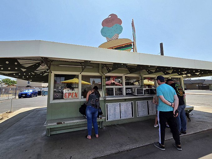 The universal language of hunger brings people together at Gillman's counter. Some decisions in life are easy.