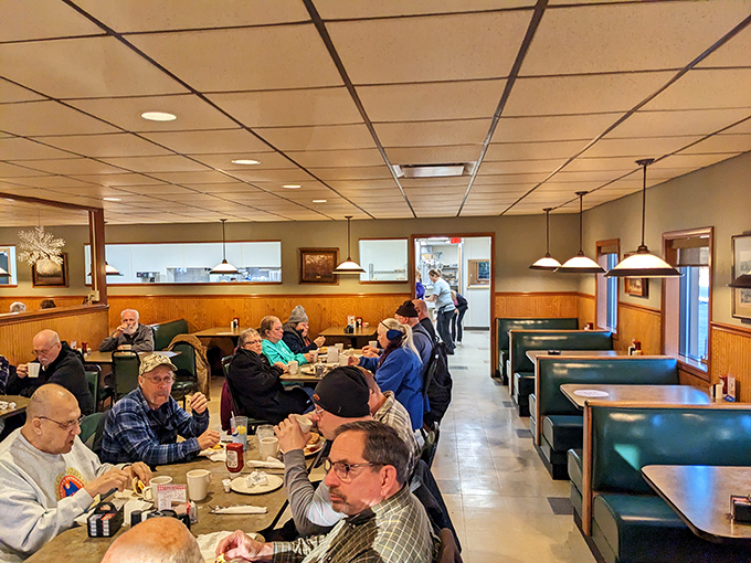 Regulars gather like members of a delicious secret society, trading stories over coffee cups that never seem to empty.