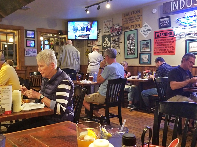 Where locals gather to worship at the altar of fresh seafood. The packed dining room speaks volumes about what awaits on your plate.