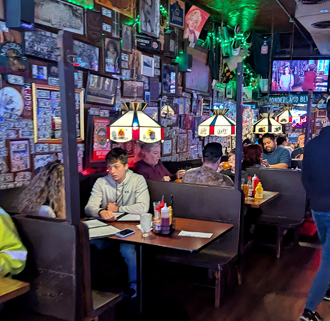 The booths at Thurman's have witnessed countless first bites, food challenges, and the wide-eyed expressions of first-timers seeing their burgers arrive.