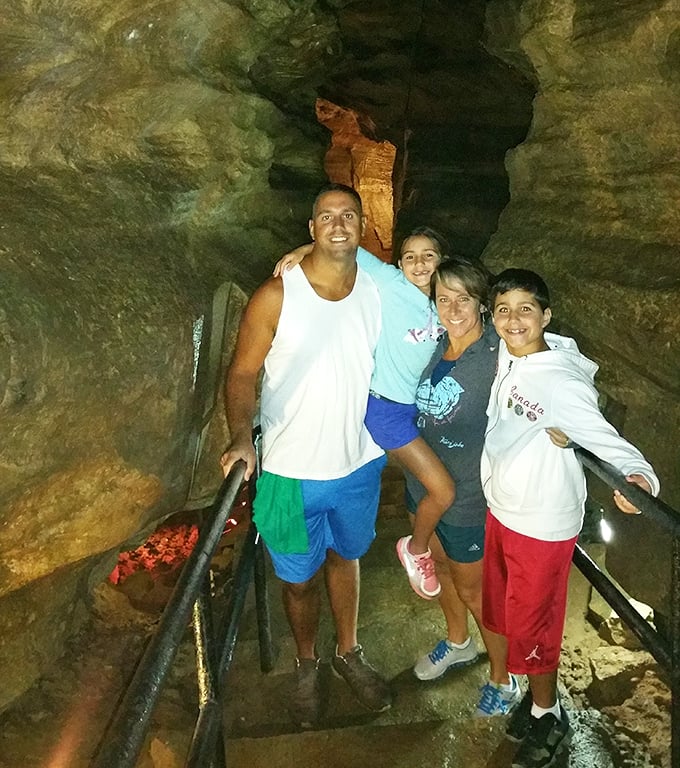 Family memories crystallize in places like this. Unlike stalactites, these moments don't take thousands of years to form. 