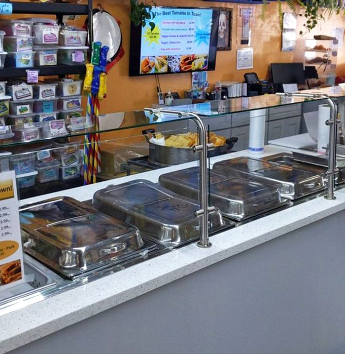 The hot food station promises instant gratification for those who can't wait to get home. Some treasures are meant to be enjoyed immediately.