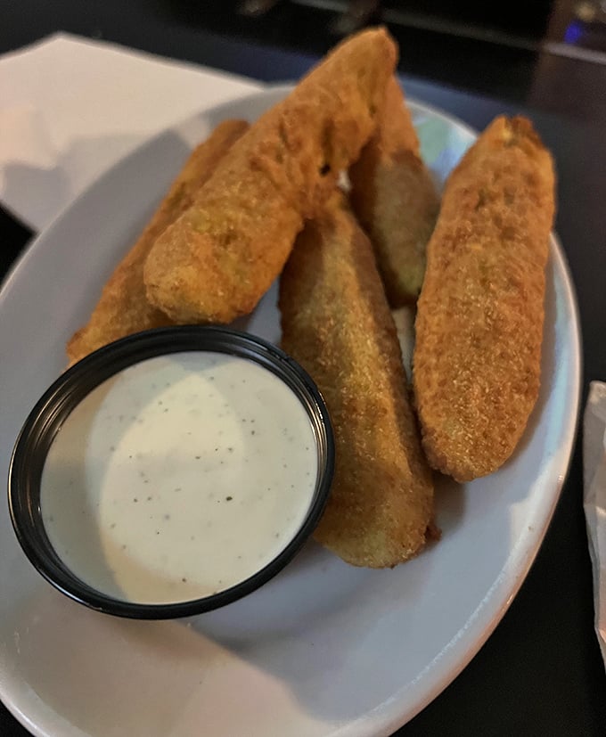 Crispy golden morsels that prove pickles were never meant to just hang out on the side of your plate.