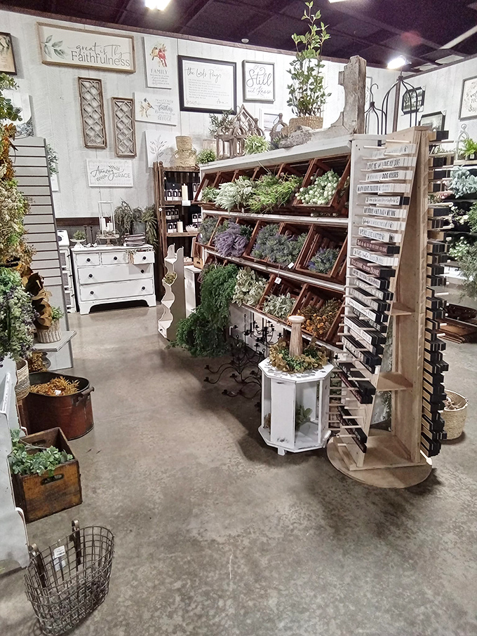 A garden lover's dream corner where farmhouse chic meets practical greenery. Even brown thumbs will leave feeling inspired to plant something.