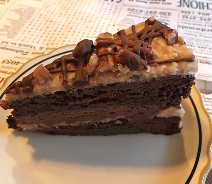 German chocolate cake that doesn't need Instagram filters&mdash;just your undivided attention and possibly an extra fork for sharing.