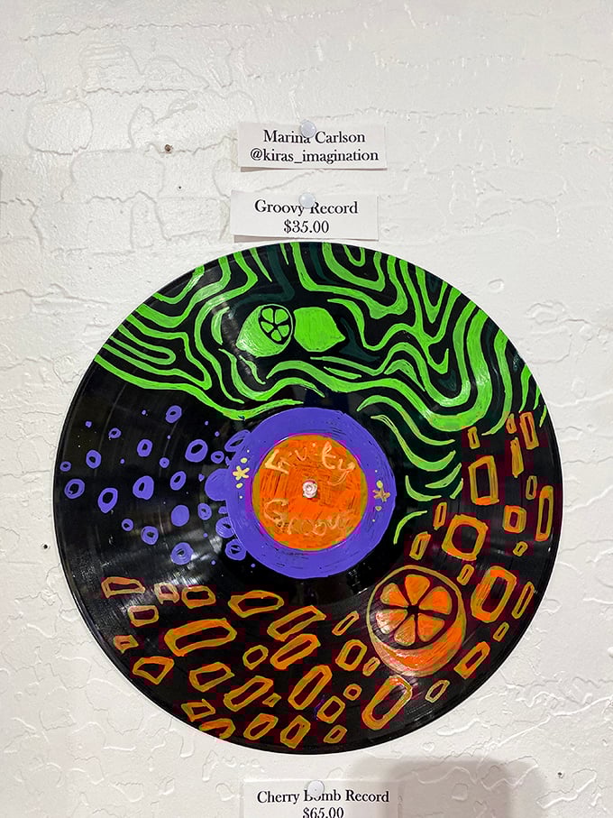 Groovy vinyl records spinning tales of musical history, from classic rock to forgotten disco gems.