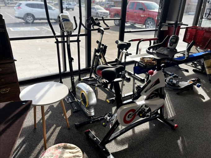 Exercise equipment that promises the same endorphins as the $2,000 Peloton, just with slightly more character and significantly less financial regret.