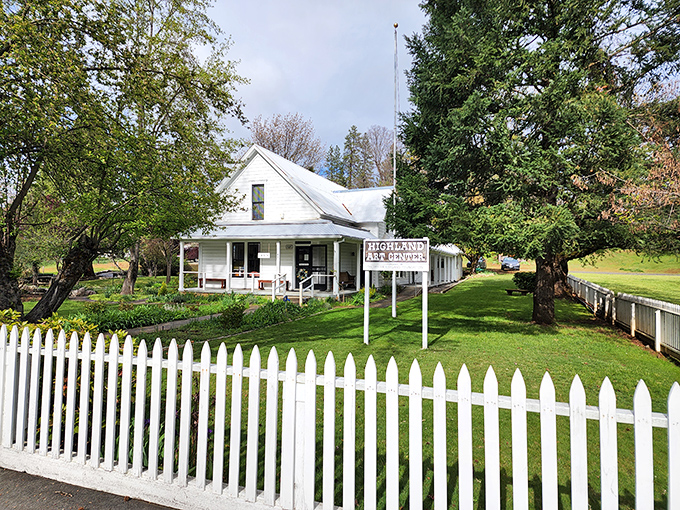 Highland Art Center showcases local creativity in a building that screams authentic small-town culture. 