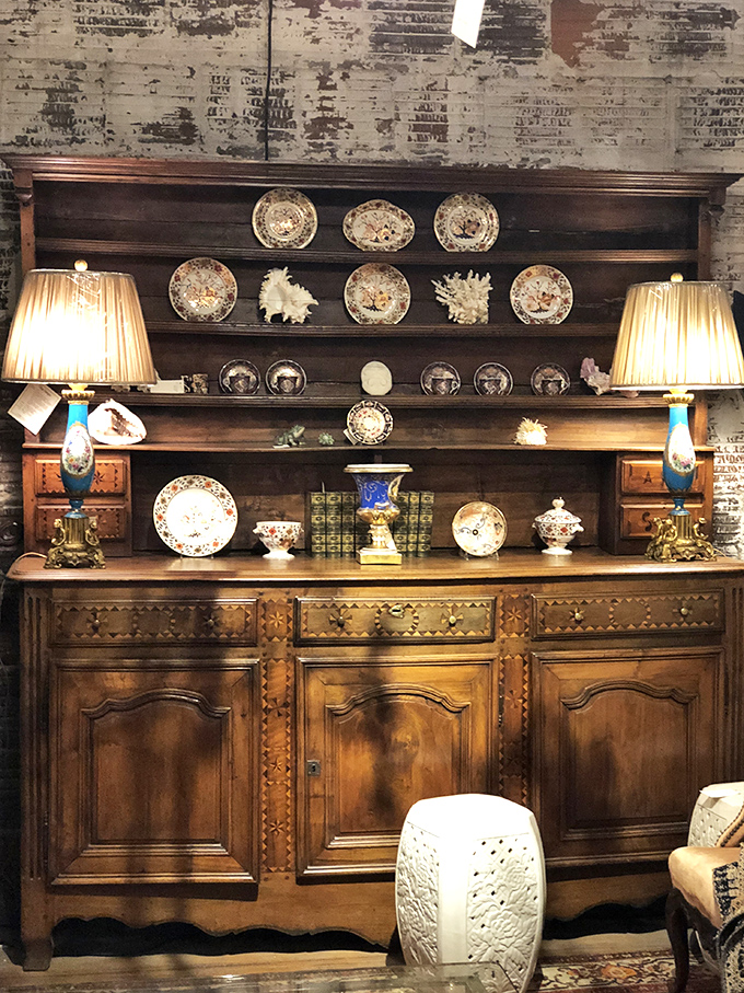 China displayed like family heirlooms you wish you had. This hutch isn't just furniture&mdash;it's a gallery wall for the dining room that Instagram was made for.