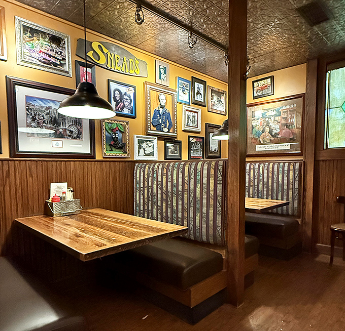 Wood paneling, comfortable booths, and enough character to star in its own sitcom. This is where memories are made between bites.