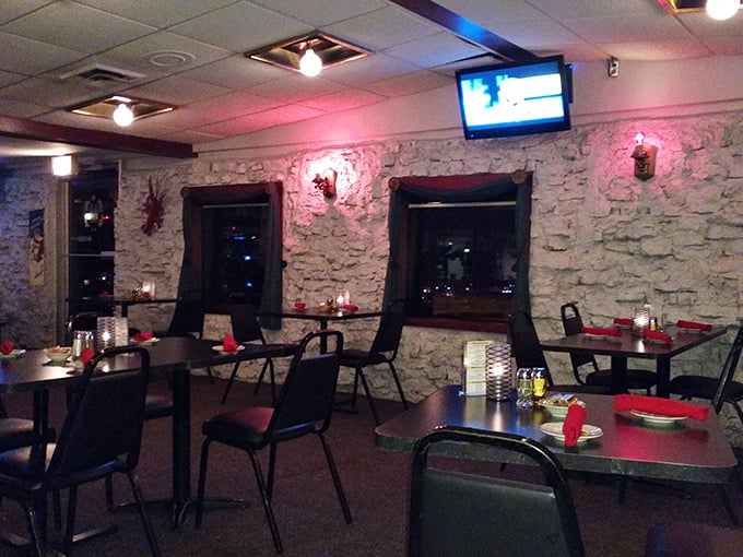 Stone walls and candlelit tables create an atmosphere where time slows down and nobody's checking their phones&mdash;a rare modern miracle. 