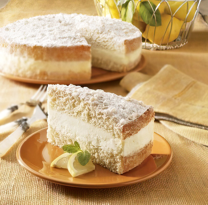 This Italian lemon cream cake looks like it took a wrong turn on the way to a fancy bakery&mdash;but nobody's complaining about the delicious detour.