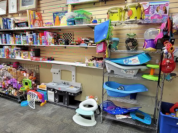 Childhood essentials at grown-up discounts. Yesterday's toys ready for tomorrow's imaginations at fraction-of-retail prices.